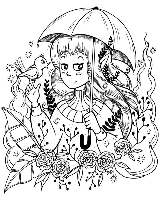 Draw this in your style - quatre illustrations - Shan illustrations