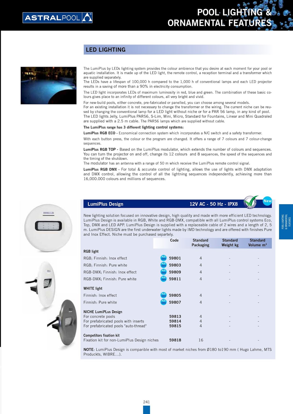 Astral Pool Catalogue 2019: POOL LIGHTING