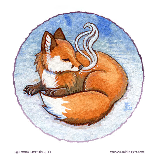 InklingArt Blog: Cute Fox Circle