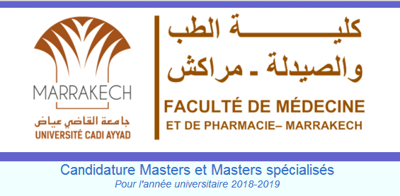 Faculté Médecine FMP Marrakech Concours Masters spécialisés 2018 -2019