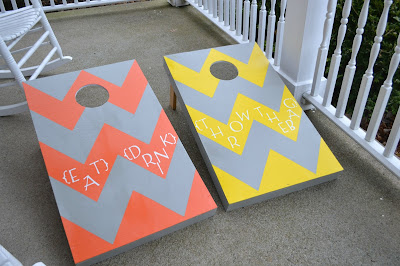 Life On The Homestead: {Updating A Corn Hole Set: Pinterest Challenge}