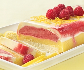 Lemonade-Raspberry Ice Cream Cake ~ Baking and Pastry