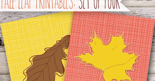 Fall Leaf Free Printables | i should be mopping the floor