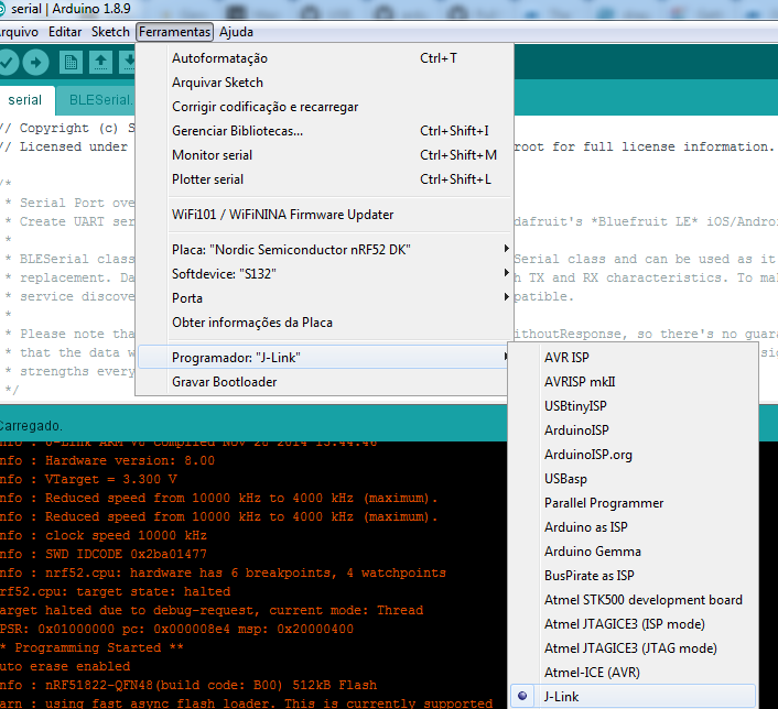 PROGRAMANDO NINA B112 COM ARDUINO: U-BLOX NINA B112 e ARDUINO Sandeep ...