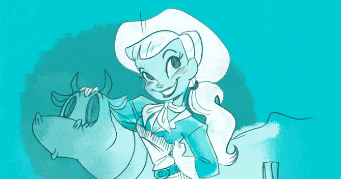 Joanna Davidovichs Art And Animation Blog Daily Crapbook Cowgirl