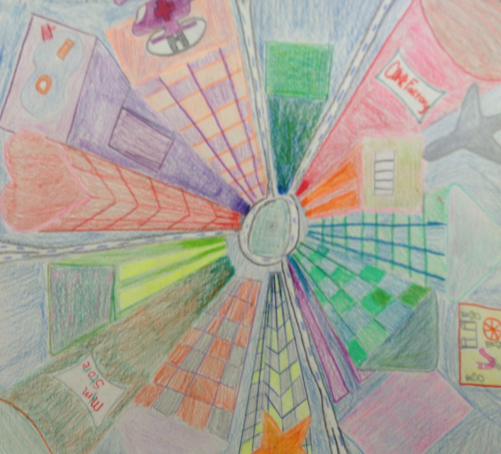 TCDS Art Department : 6th Grade 1-Point Perspective