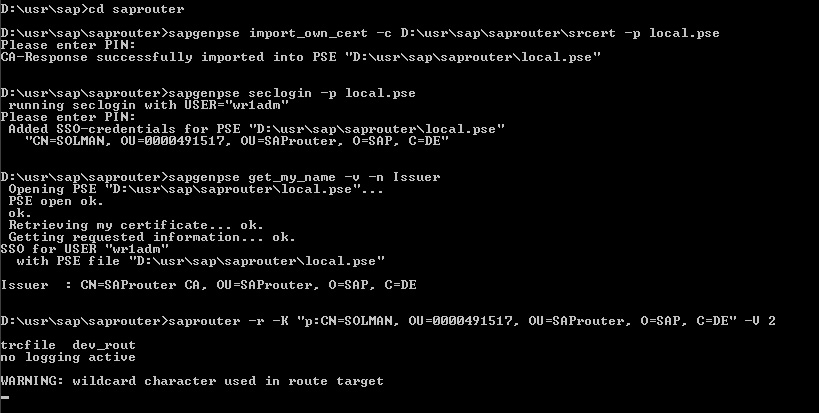 SAP Router configuration and renew of the SAP router Certificate ~ HOW ...