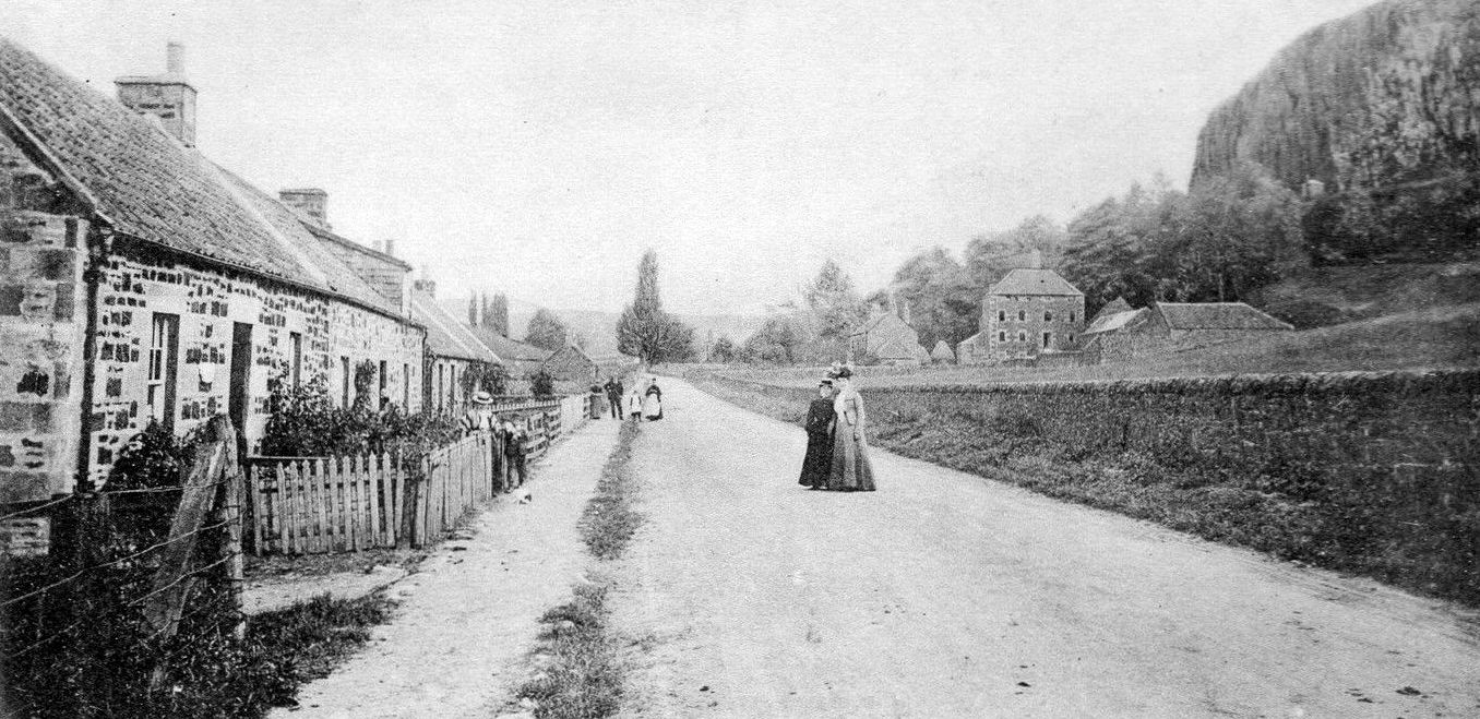 Tour Scotland: Old Photograph Cottages Burnside Newburgh Fife Scotland