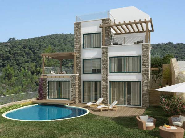 Villa Modelleri: 3 katlı havuzlu bir villa modeli - FOTO