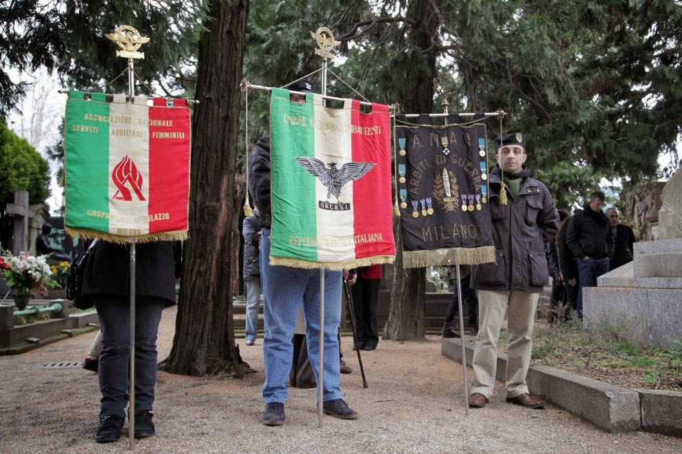 U.N.C. - R.S.I. - MILANO: 23 marzo 2014: Onore e Fedeltà
