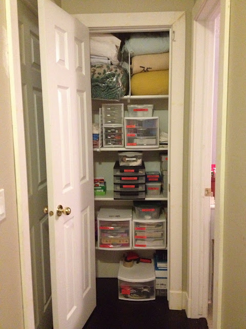 wendy will ramble...: organizing my hall closet
