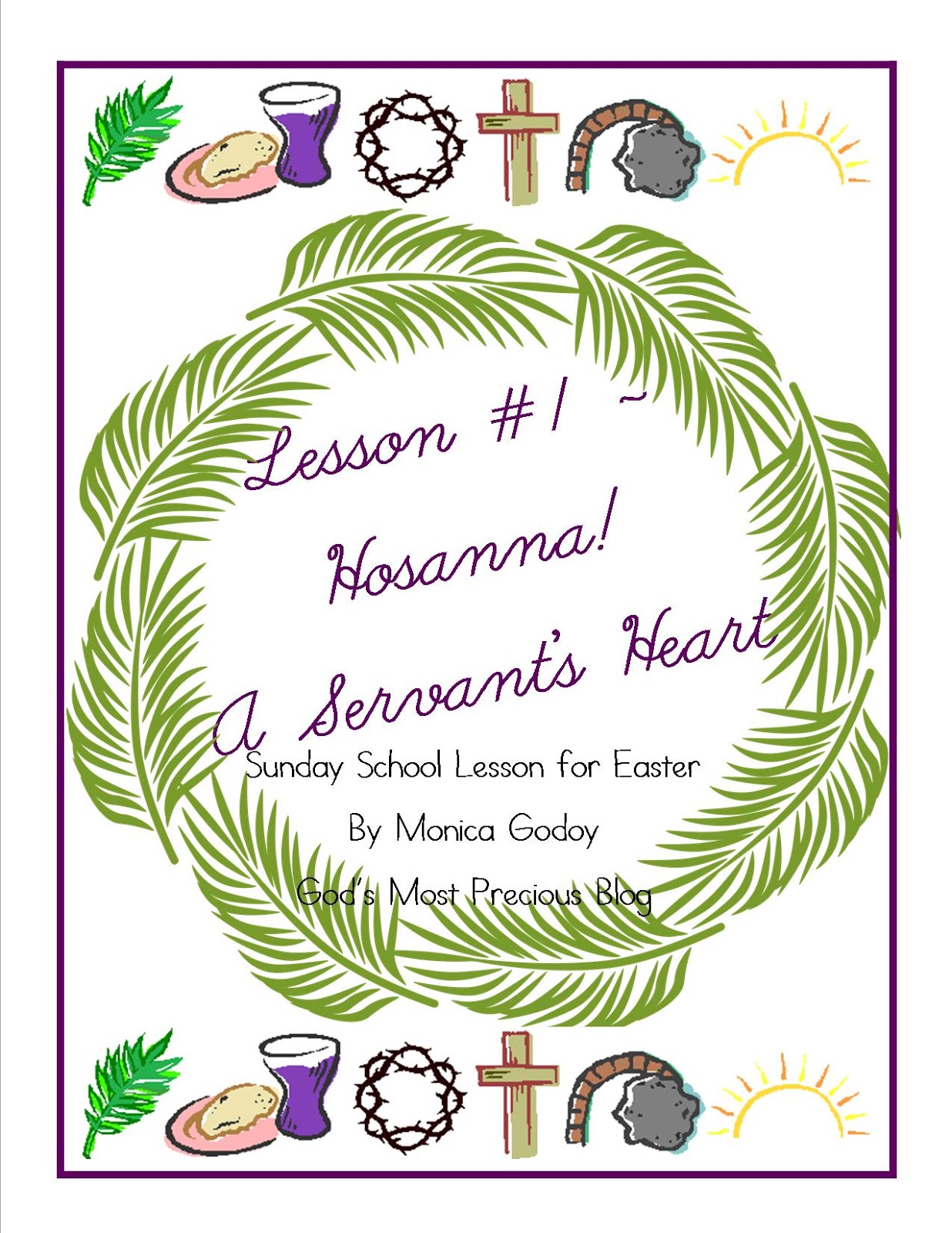 God s Most Precious Easter Sunday School Lesson 1 PRINTABLE 