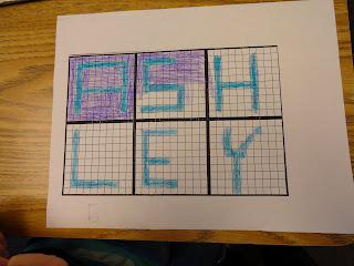 Adventures in Third Grade: Name Art