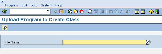 SAP Helps: Upload program to create Class