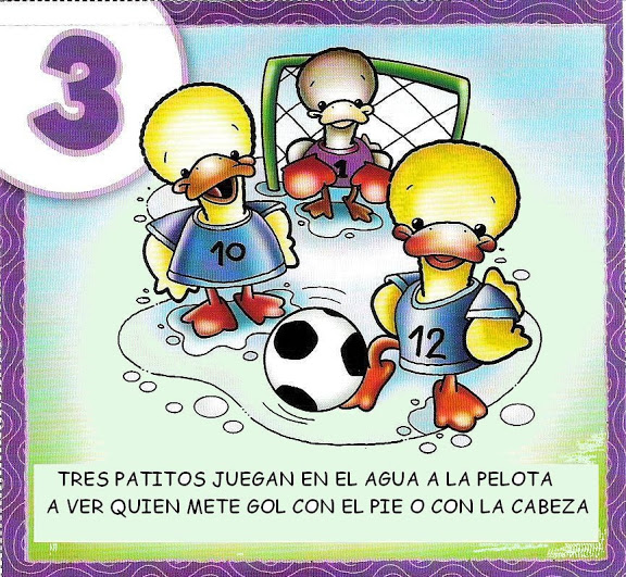 Material educativo para maestros: Números con rimas