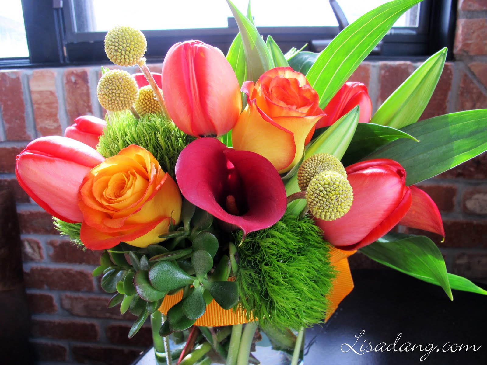 Dang It Delicious: Ahh, flowers from ... ROOTS flower shop