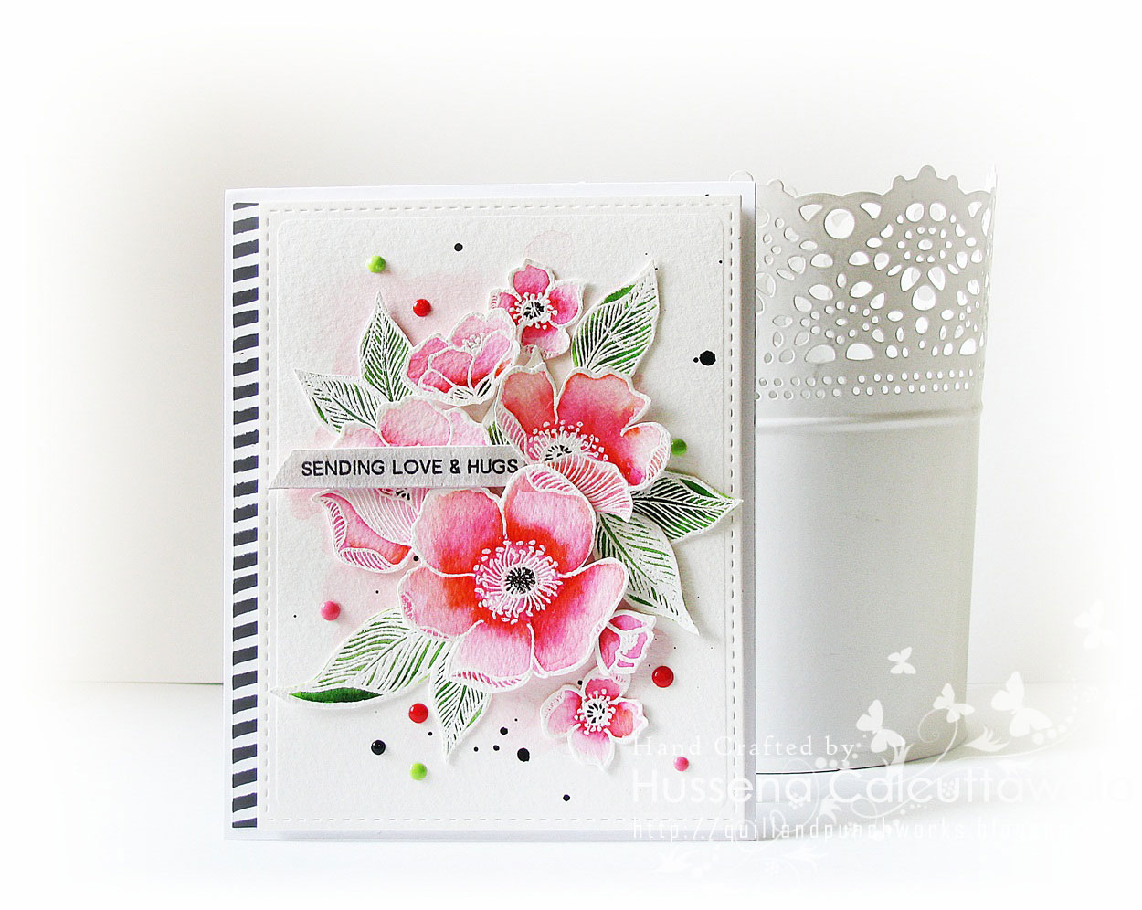 Quill and Punch Works: Sending Love & Hugs | Card