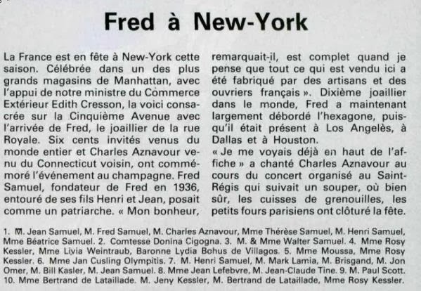 BIJOUX ET PIERRES PRECIEUSES: Fred Samuel: Rue Royale à Paris: Un ...