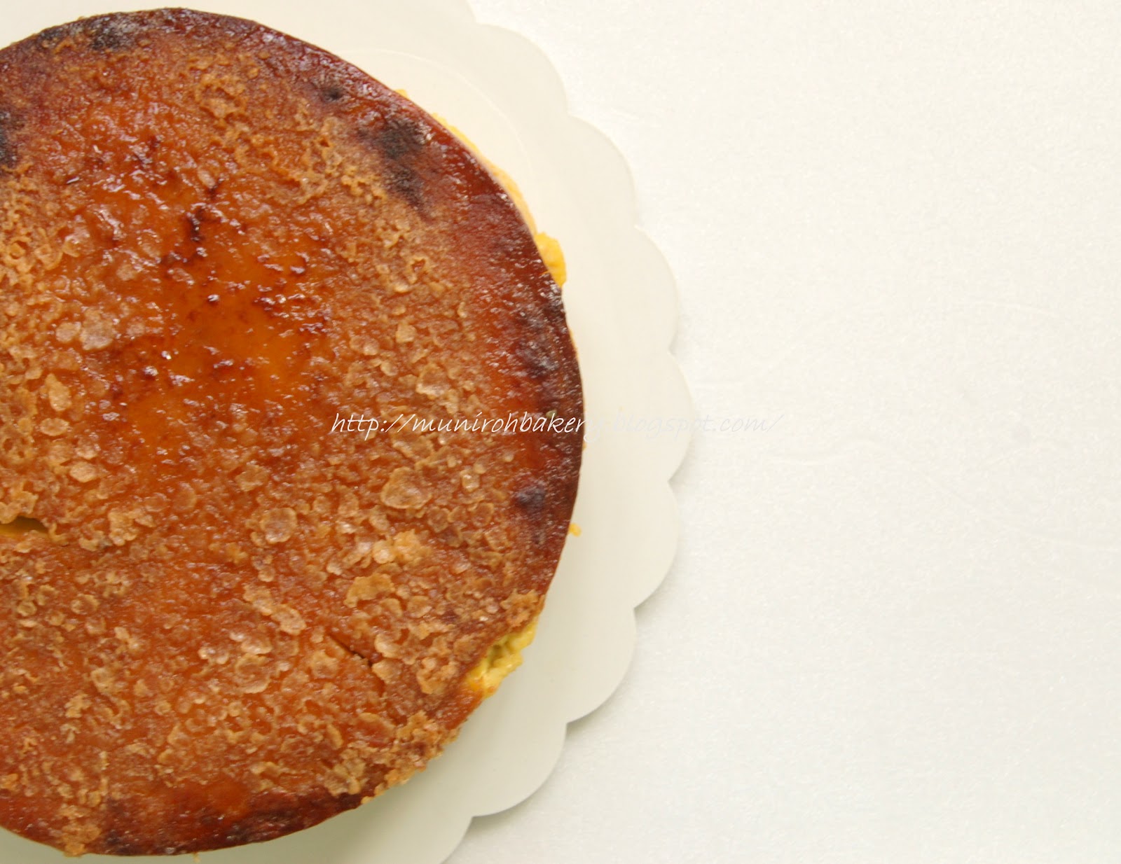 Crème brûlée cake ~ Muniroh's Bakery