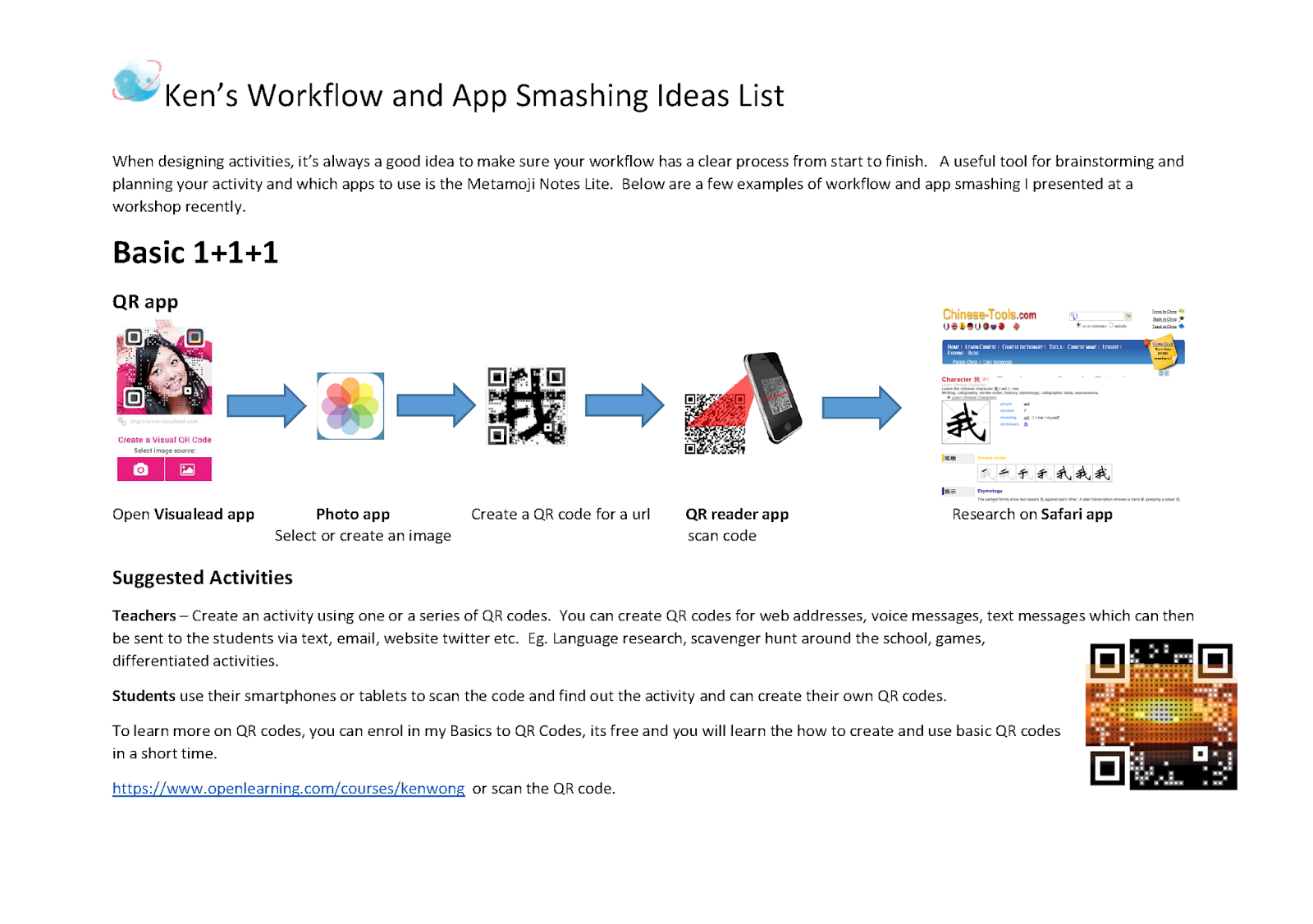 Teaching and Tech @Narralakes: Workflow and App Smashing