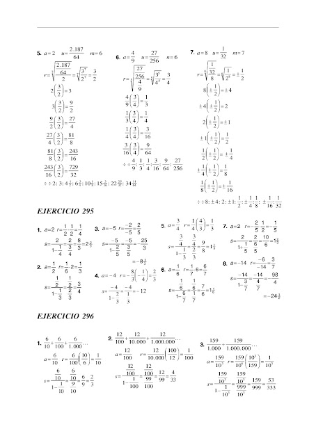 Solucionario - Algebra de Baldor: EJERCICIO 296