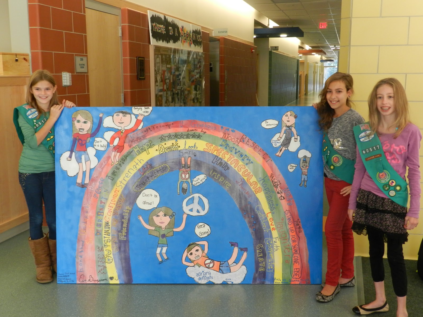 Howe Manning School Blog: Girl Scout Mural