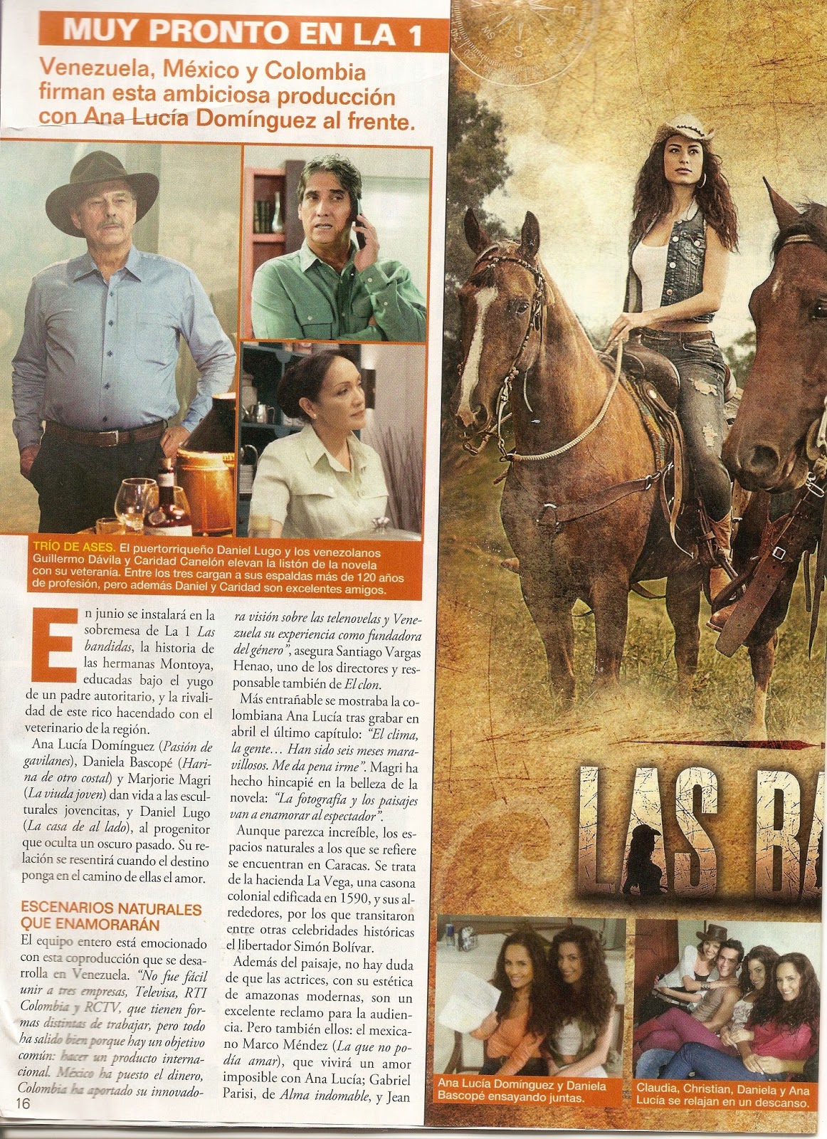 GABRIEL PARISI: LAS BANDIDAS EN LA REVISTA "TELENOVELA"