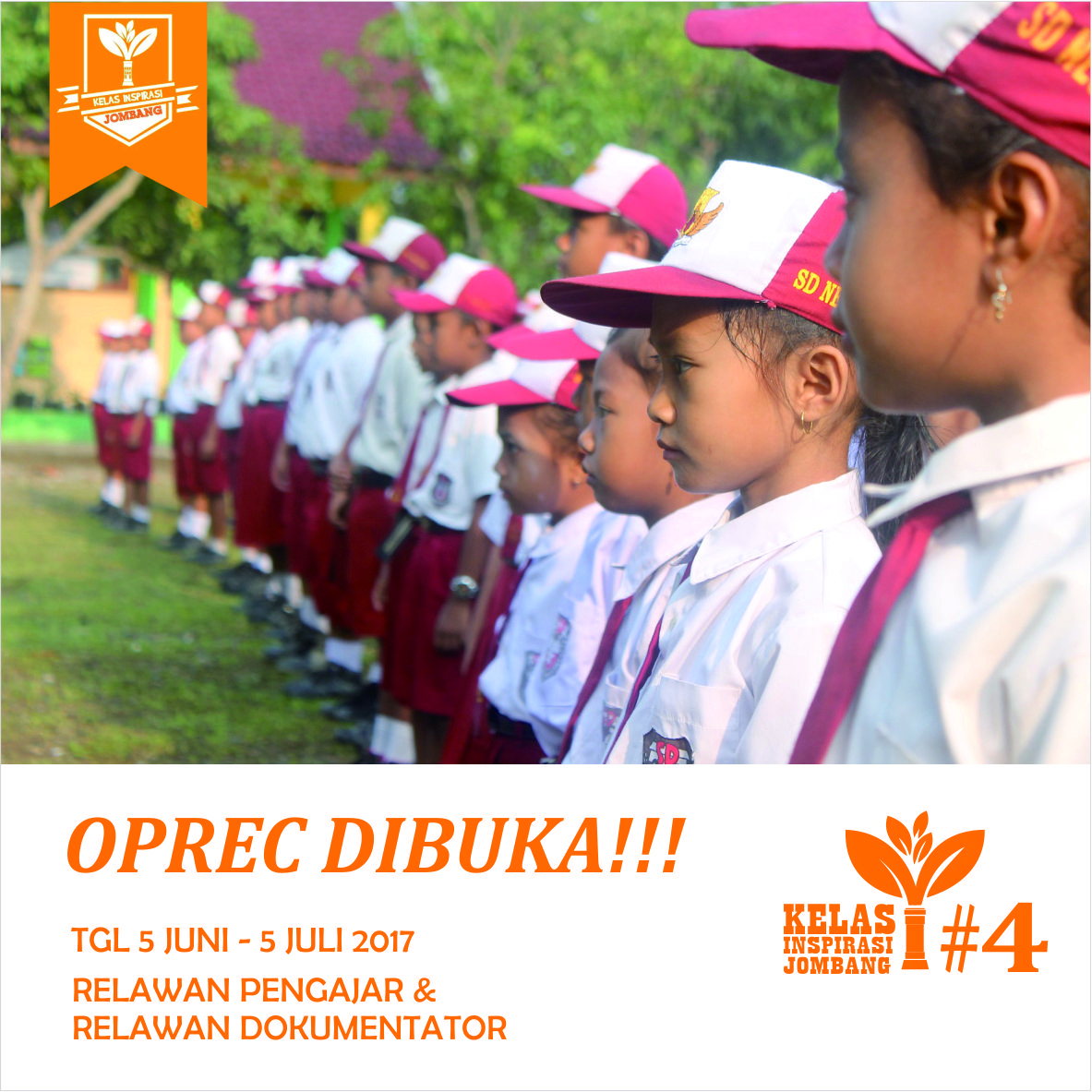 Open Rekruitmen Relawan Pengajar dan Dokumentator