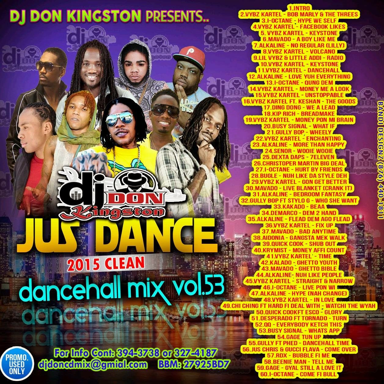 DJ DON - JUS DANCE DANCEHALL MIX VOL 53 | REGGAETAPESHOP