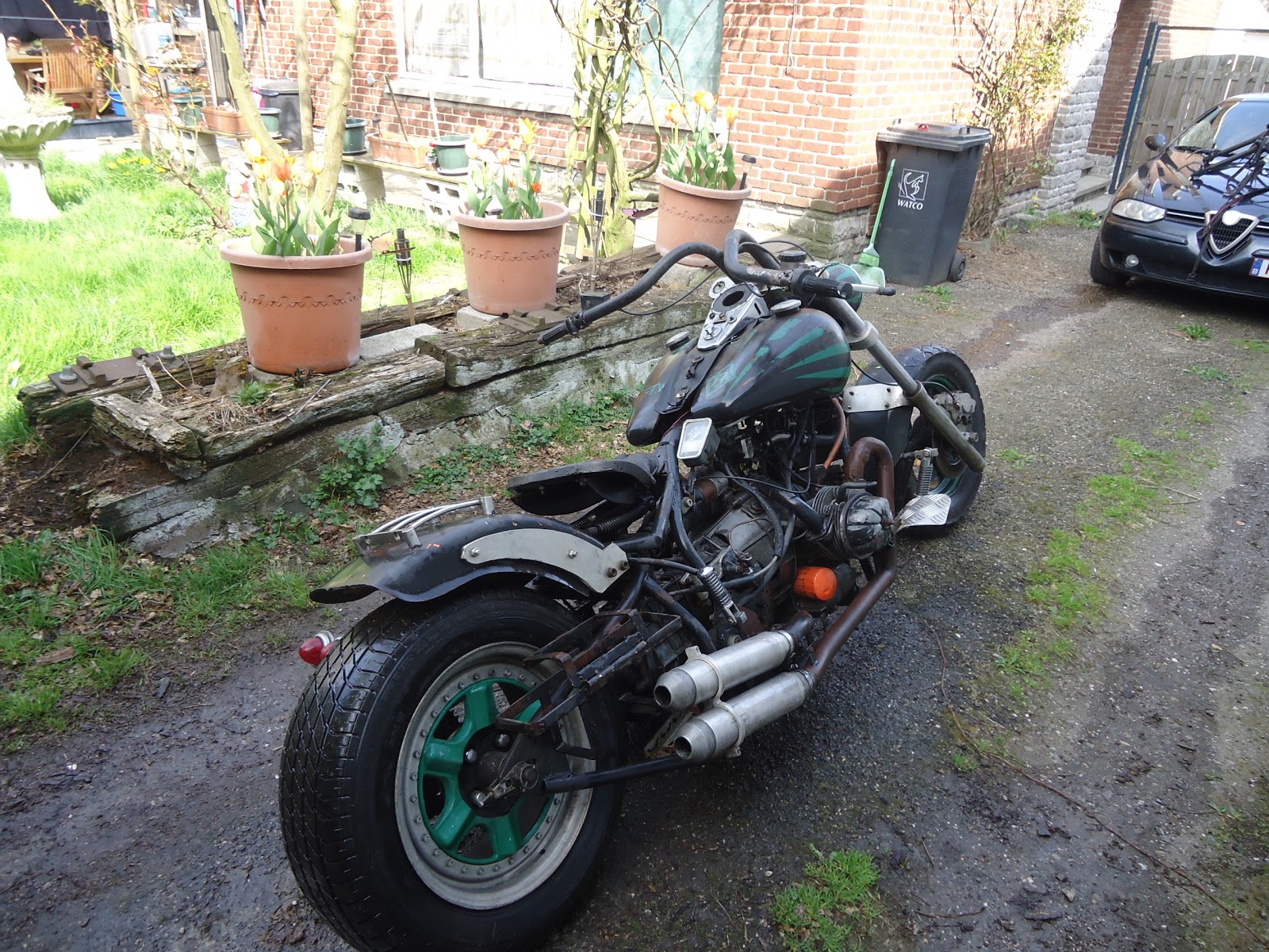 Rat's bike autour d'un moteur de citroên 2cv: Rat's Bike Deuche