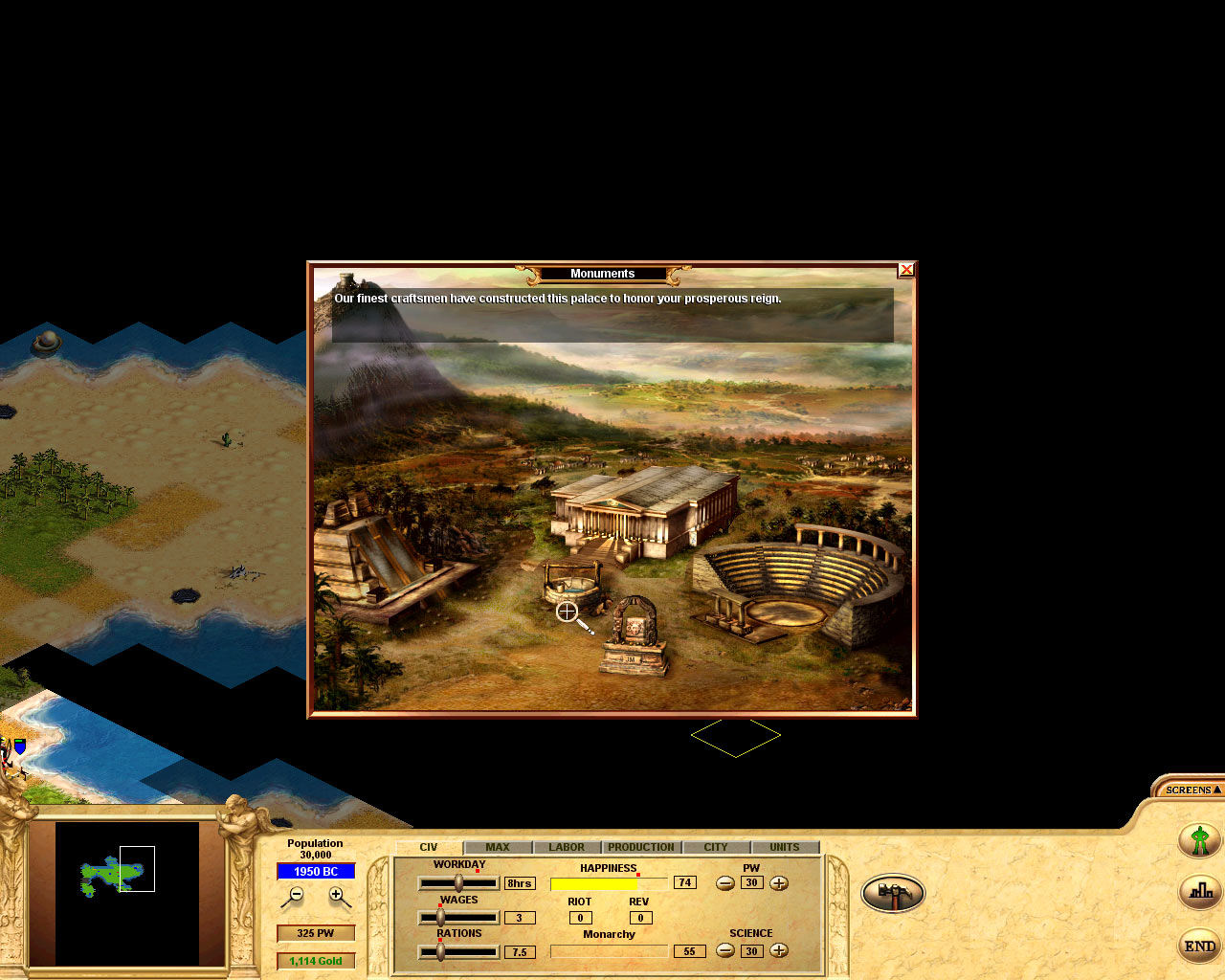 The Best Games Ever: Civilization: Call to Power - Screenshots Walthrough