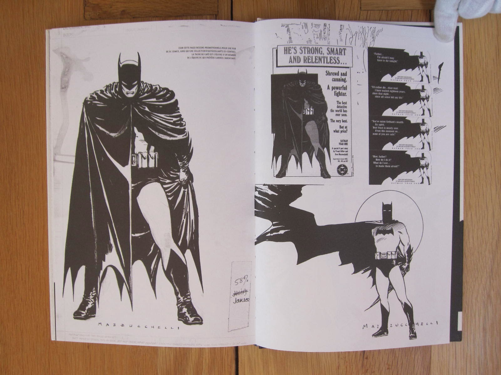 my absolute collection: Batman Year One French B&W 75th Anniversary ...