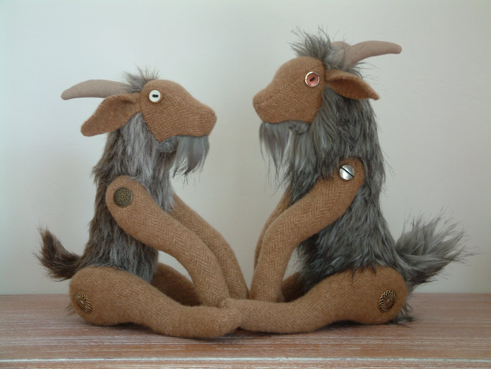 The Raggy Rat ...: WIP - goat dolls ....