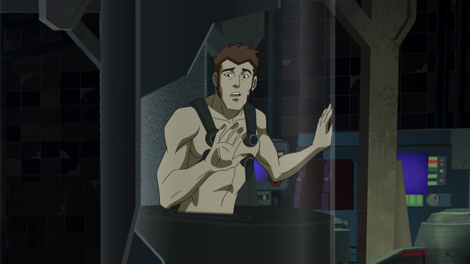 Shirtless Superboy & Geo-Force in Underwear, Part 1