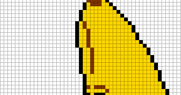 Minecraft Pixel Art Templates: Brian Peanut butter jelly time