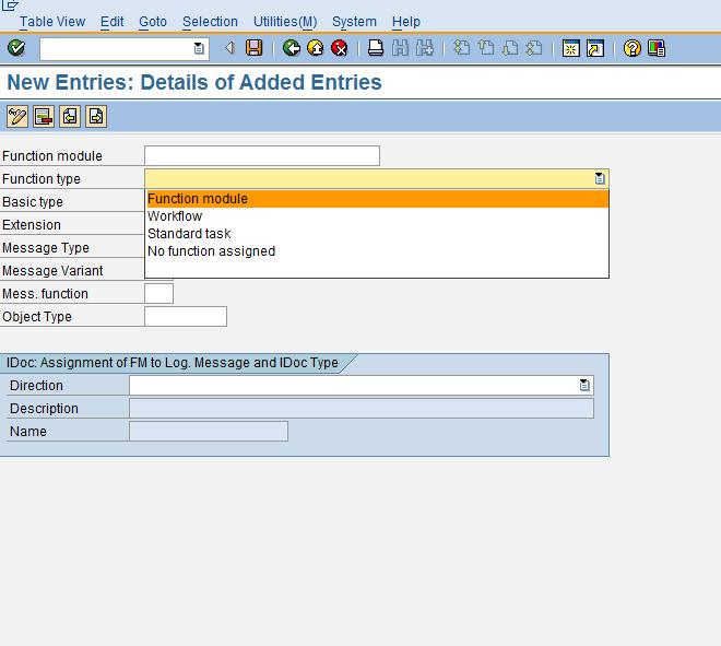 SAP&EDI: We82-The link between Message type and Idoc type