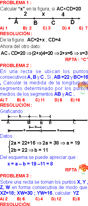 SEGMENTOS EJERCICIOS RESUELTOS PDF