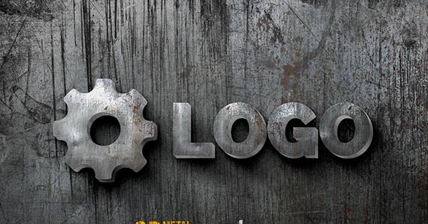 3D Metal Logo MockUp in PSD Free Download - Shapeazy