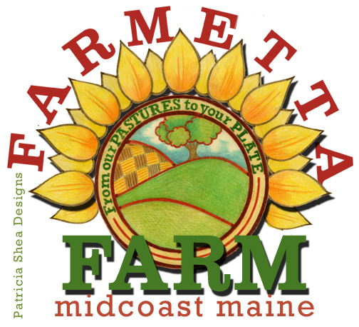 patternpatisserie: Designing a logo for Farmetta Farm, Morrill, Maine