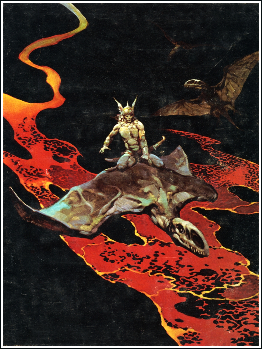 Cap'n's Comics: Thor's Flight by Frank Frazetta
