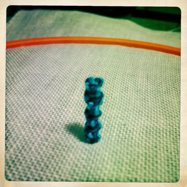 Leas lille verden: A Series of Stitches: Twisted Drizzle Stitch