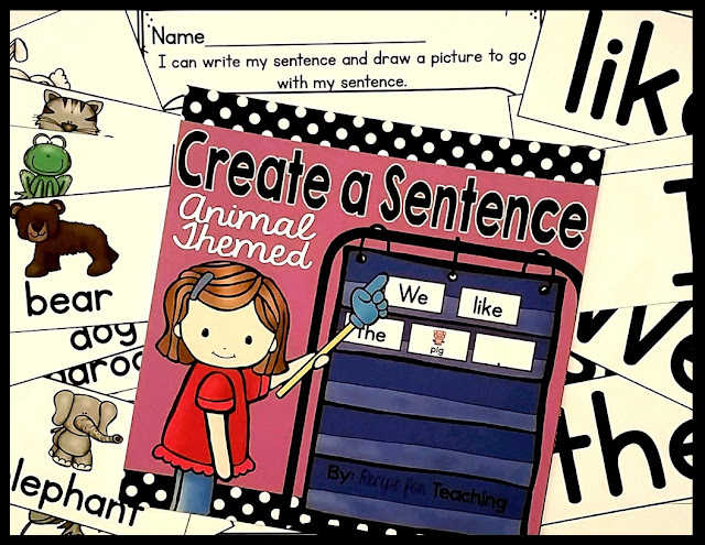 Create a Sentence - Recipe for Teaching