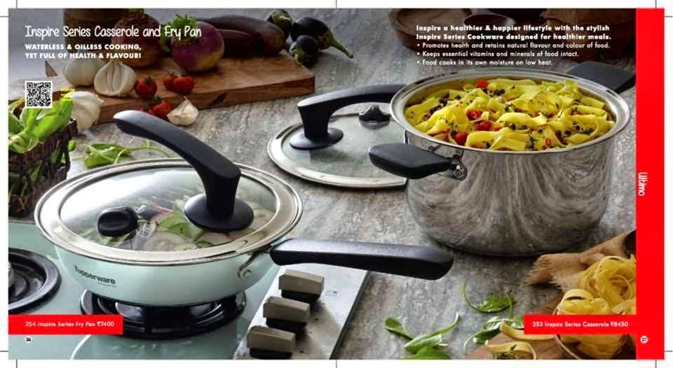 seema-tupperware-karwar: inspire series casserola and frying pan.