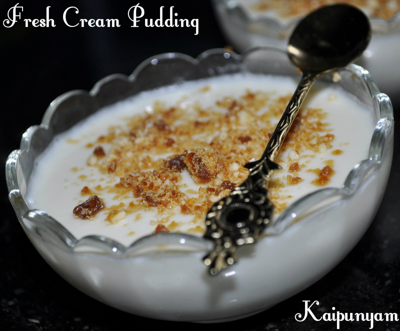 kaipunyam.com: Fresh Cream Pudding