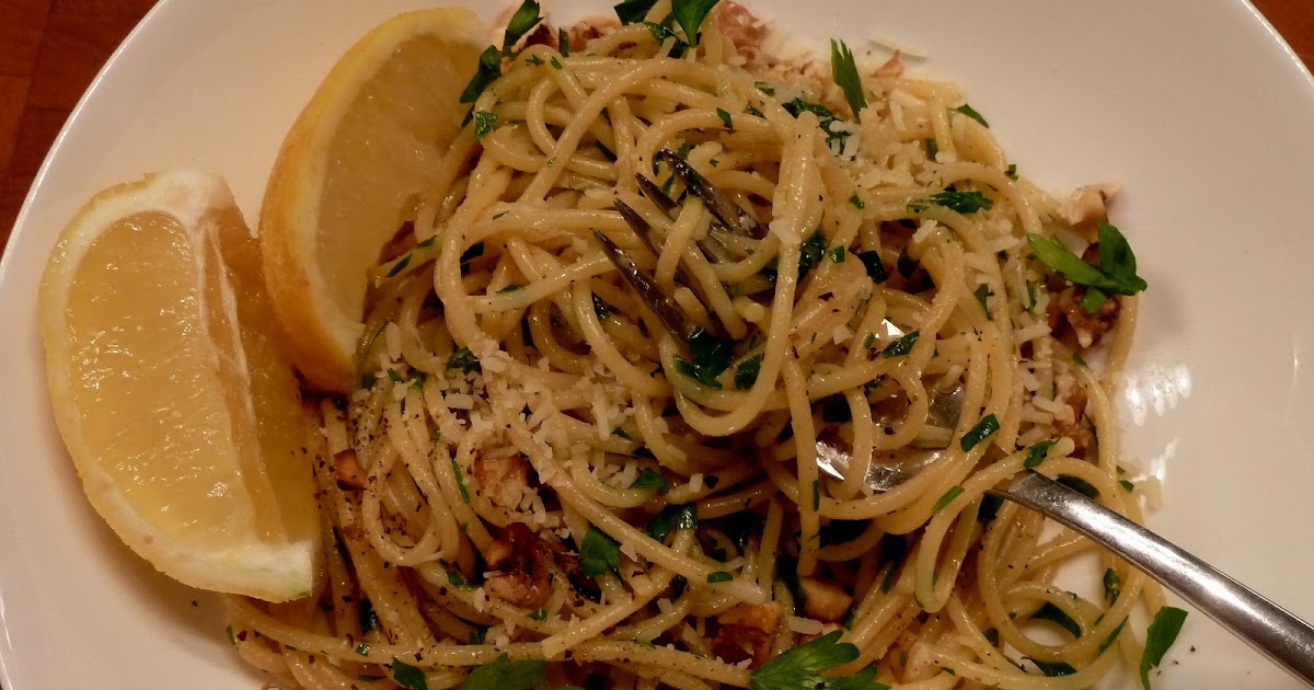 Cracked Pepper: Spaghetti with Lemon and Walnuts