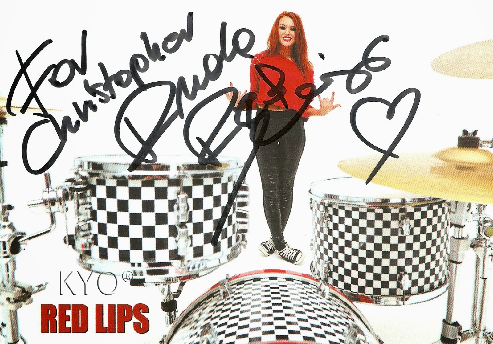 Chris Autographs: Red Lips