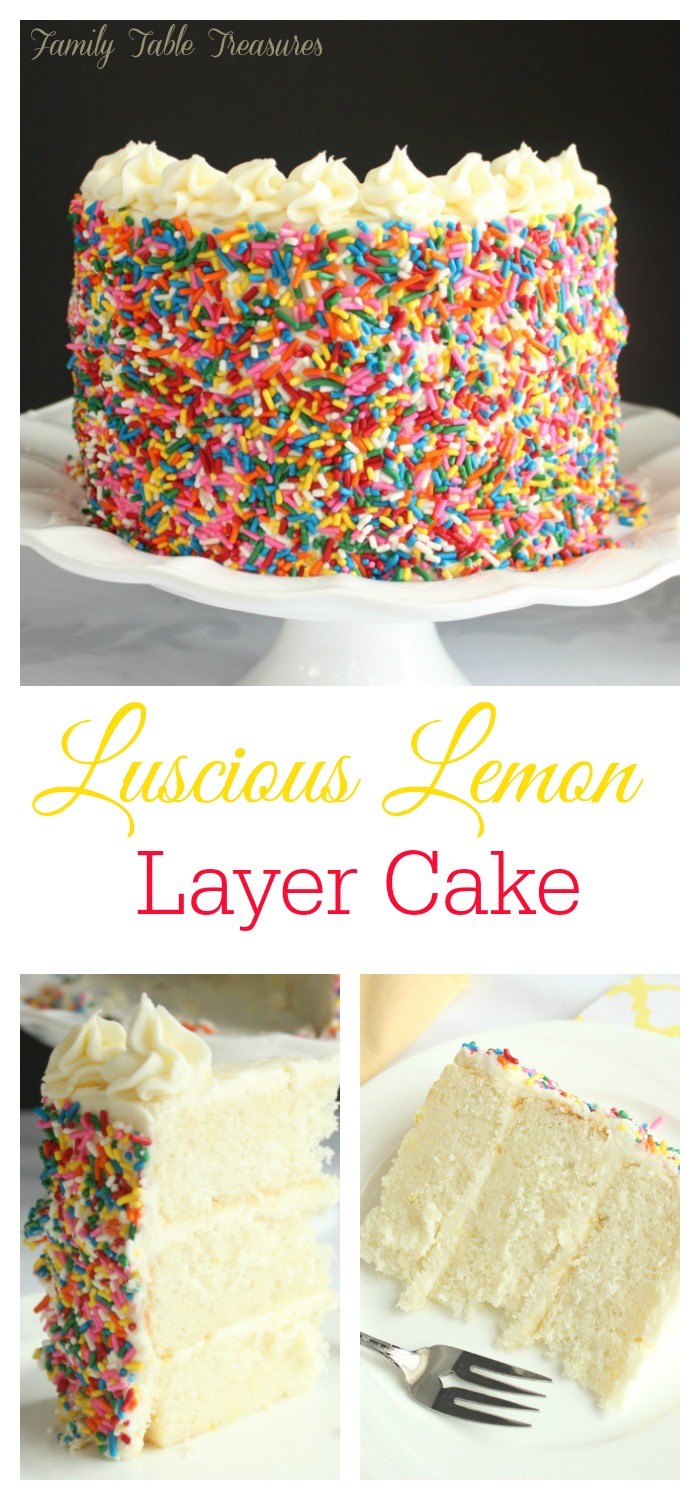 Luscious Lemon Layer Cake - Tasty Kitchen Recipes