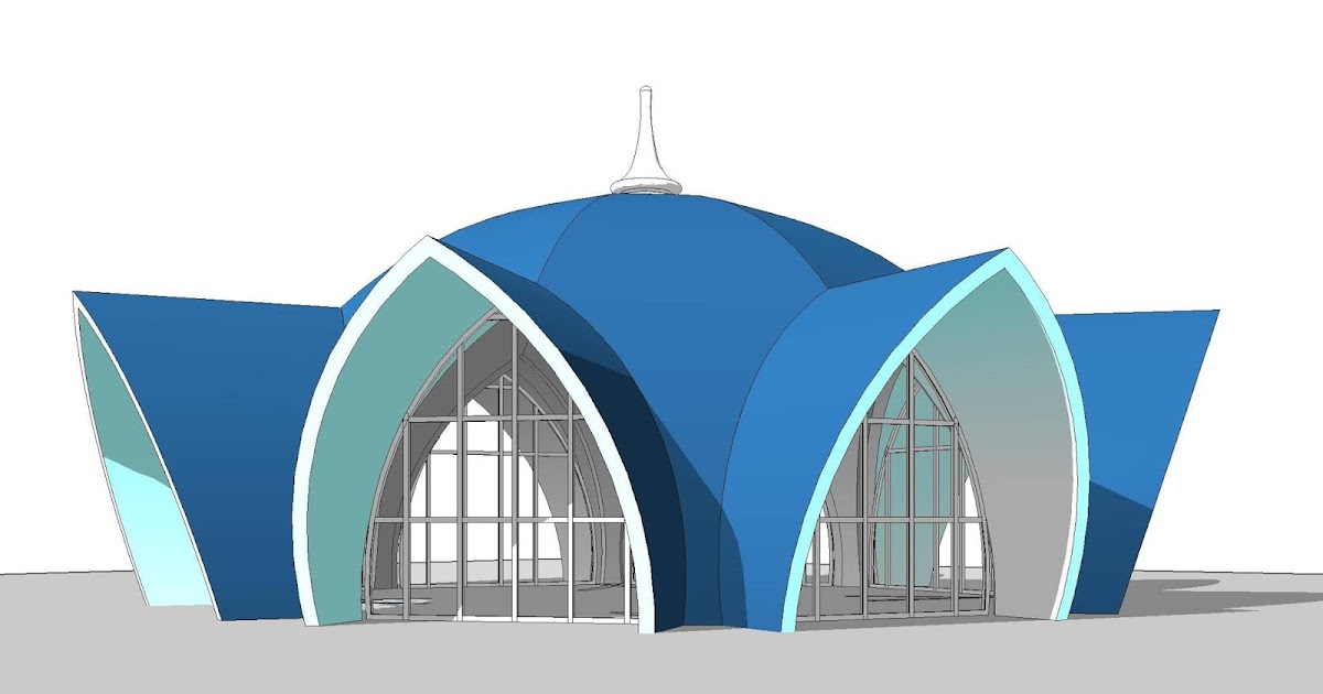 Blue Domed Mosque - Free Revit Families