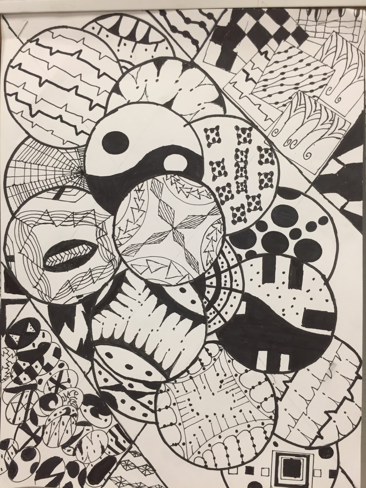 Art with Ms. Thomas: High School Zentangles