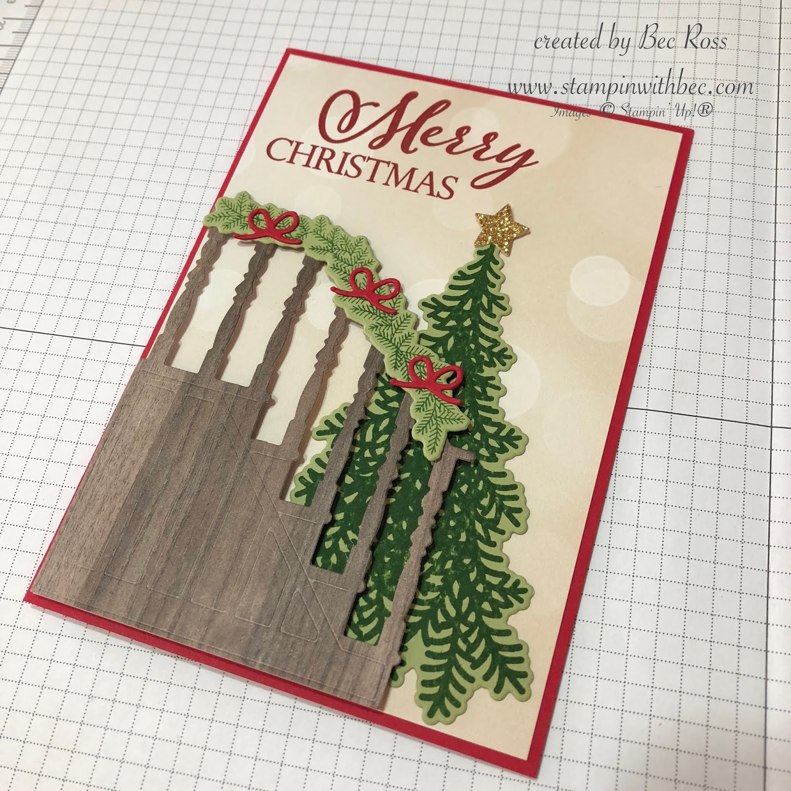 Stampin' with Bec: Ready for Christmas - staircase card